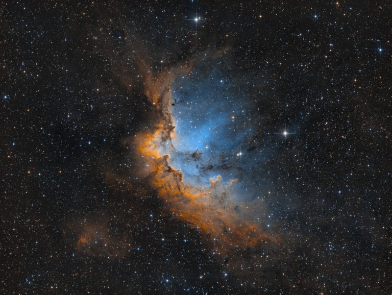 Wizard Nebula (NGC 7380) in SHO - astrophotos.se